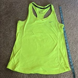 Nike | Tops | Nike Drifit Xs Yellow Racer Back Workout Top | Poshmark